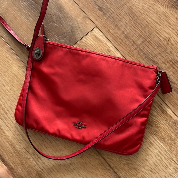 Coach | Bags | Coach Red Crossbody Bag With Minimalist Design | Poshmark